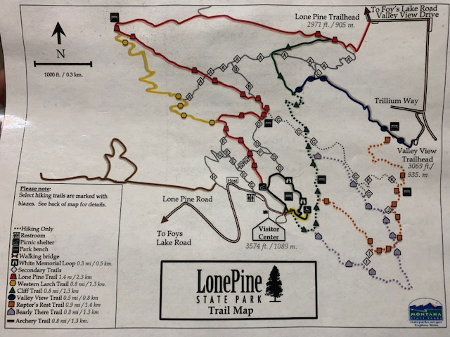 Trail Routes and Lone Pine Trail Map :: Field-trip-helper